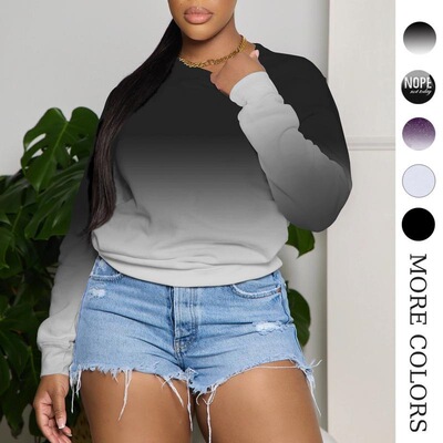 Womens Crewneck Sweatshirts Long Sleeve Casual Oversized