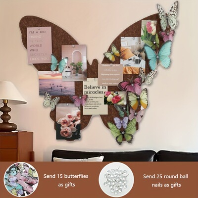 W 20586 Butterfly felt photo wall boards 蝴蝶毛毡照片墙板