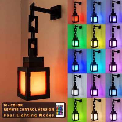 Funny Pixel RGB Night Lamp Rechargeable Handmade Lantern