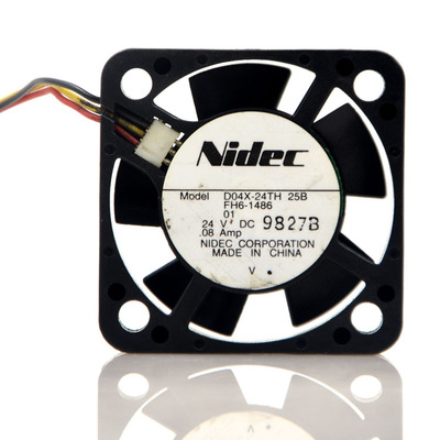 原装日本 Nidec 4010 24V 0.08A 复印机散热风扇 D04X-24TH 25B