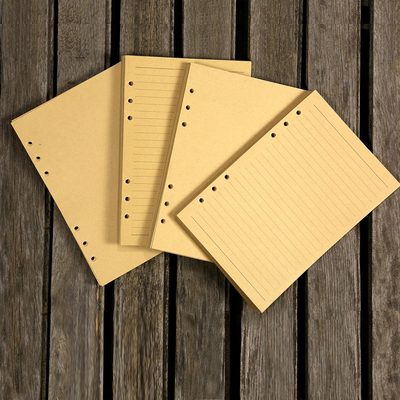 复古牛皮活页替芯80张160页