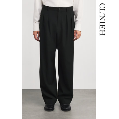 CLNIEH |静奢ROW风650G意大利进口VBC全羊毛面料CORLEY双色西裤