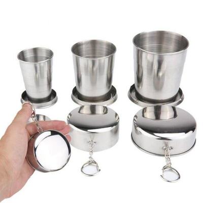 速发ltle Steel 5-lers Cpig Fdig Cup TraveS Outdoor