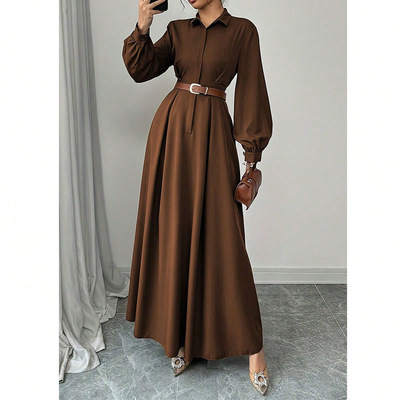 2026 Autumn fashion long sleeved dress秋季时尚长袖长款连衣裙
