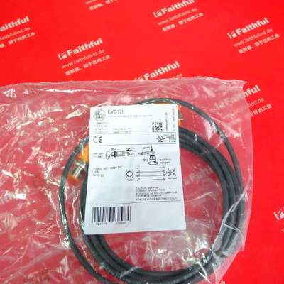 议价IFM EVC176 连接线 M12 4芯 公母头 2.5米