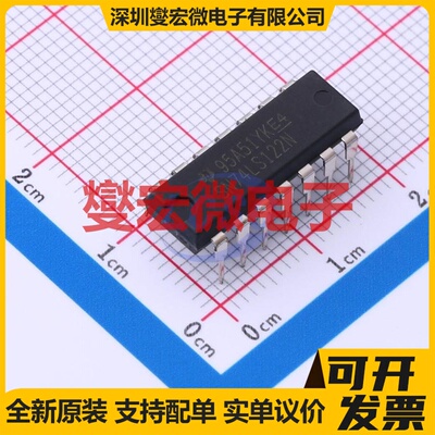 SN74LS122N PDIP-14 单稳态芯片IC