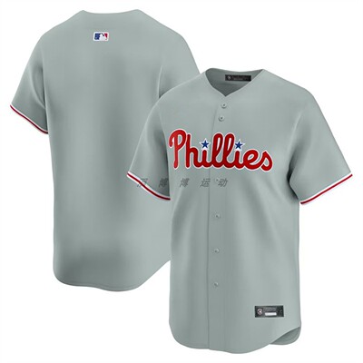 费城费城人队    Philadelphia Phillies 男子刺绣透气棒球服
