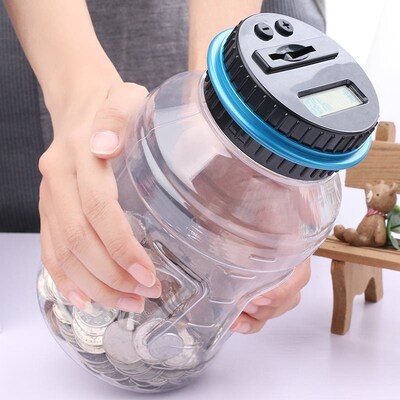 Large-capacity children's automatic counting piggy bank存灌
