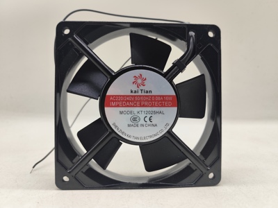 KAI TIAN KT12025HAL AC220-240V 50/60HZ 0.08A 16W 散热风扇
