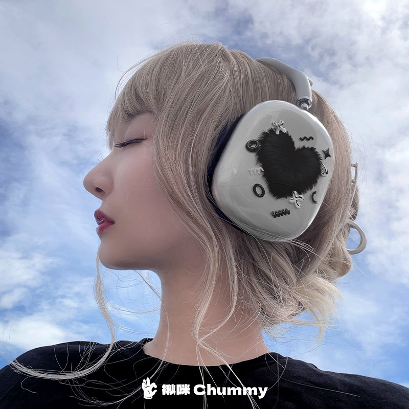 揪咪Chummy原创【暗夜绒心】Airpodsmax1、2代保护套苹果头戴式耳机保护软壳配饰ins风黑色潮酷Y2K午夜星光色
