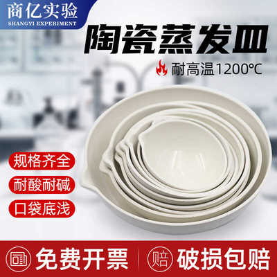 蒸发皿陶瓷60mm75mm100化学元皿