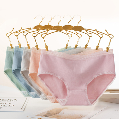 100% cotton antibacterial 6 pairs of women's underwear内裤女