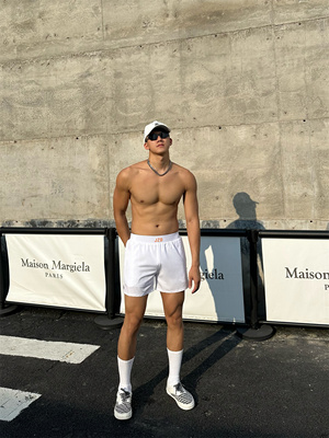 JZD夏季美式运动健身速干短裤男