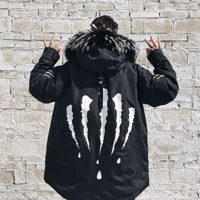 suamoment三代血爪痕厚款棉服