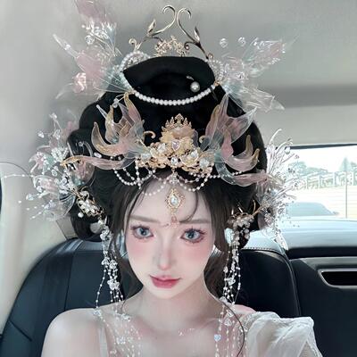 人鱼汉服妆造合金发箍古风发饰