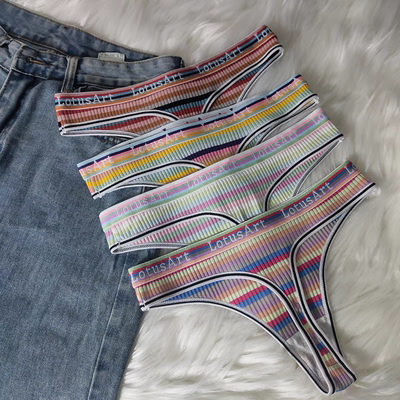 2025新款欧美性感纯欲内裤女纯棉舒适透气运动健身瑜伽女士丁字裤