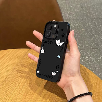 韩风ins卡通可爱猫咪手机壳
