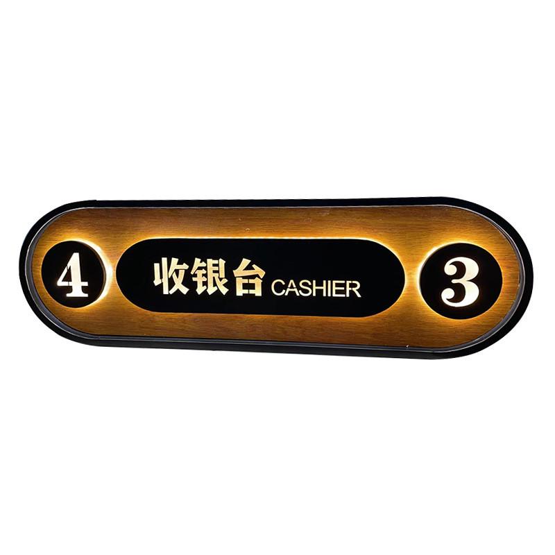 停车场双面悬挂吊牌灯箱镂空发光指引牌商场地铁车站广告导视牌