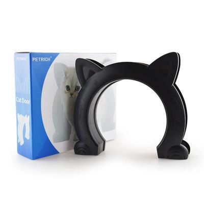宠物猫门猫耳朵宠物门洞室内猫门框鱼头小猫门洞形状小狗用