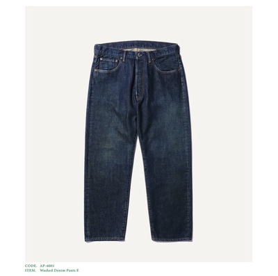 秋冬新款定番水洗牛仔裤