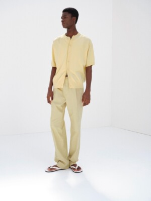 春夏新款棉线短袖圆领针织开衫