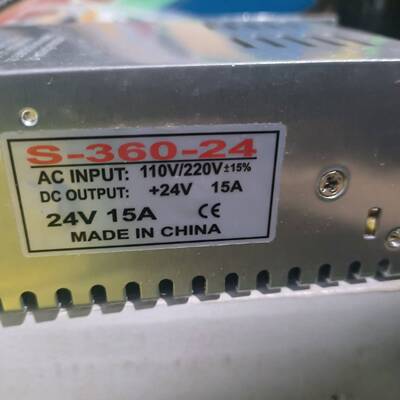议价全新未用360w24v电源，输入220v，输出直流2