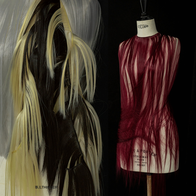 事儿创意假发流苏设计师服装辅料