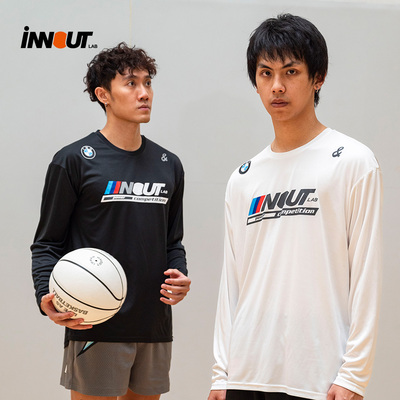 INNOUT宝马速干运动长袖薄款T恤户外排汗训练热身投篮球服健身衣