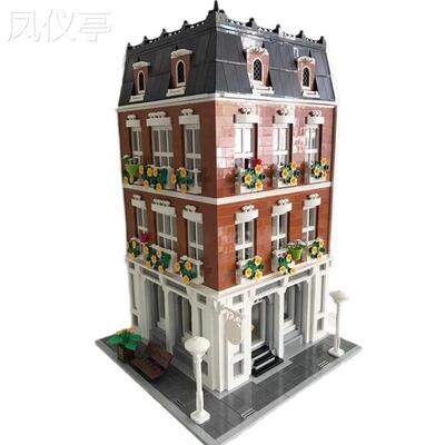 积木佳砖跨境玩具外贸MOC10635酒吧建筑小颗粒益智虾皮lazada热卖