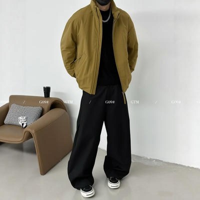 冬季新款男士立领羽绒服美式工装复古潮流时尚百搭休闲保暖羽绒衣