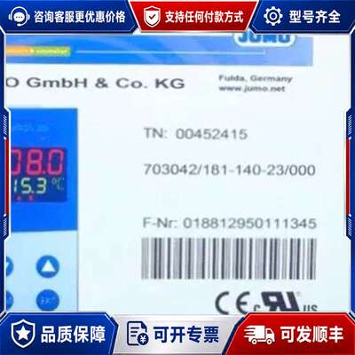 议价Jumo 00542415 久茂温控器 703042/1可维修