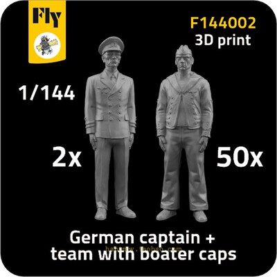 德国海军2军官50个水兵1/144兵人