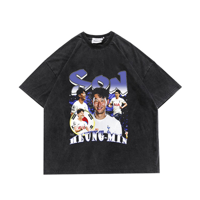 孙兴圆领复古短袖短袖青年