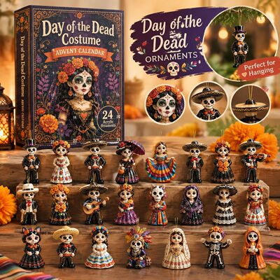 2026跨境 Day of the Dead Advent Calendar 亡灵节降临日历盲盒