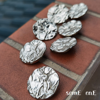 不规则复古金属钮扣设计师辅料