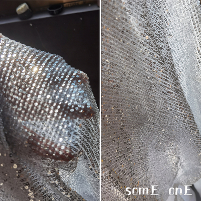 风铃网纱亮片服装欧美肌理