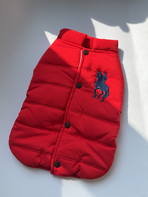 外贸刺绣宠物狗狗秋冬棉服泰迪比熊雪纳瑞约克夏中小型犬衣服狗狗