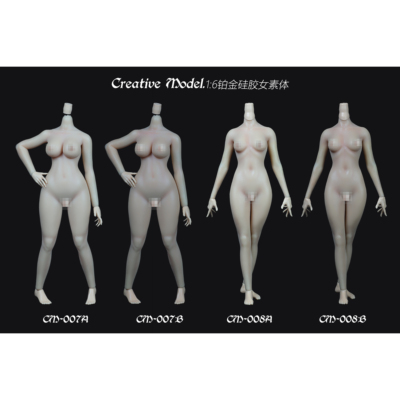 现货Creative Model 1/6  CY007/CY008 铂金包胶女素体