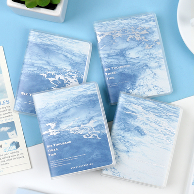 初品蔚蓝潮汐口袋胶套本随身本