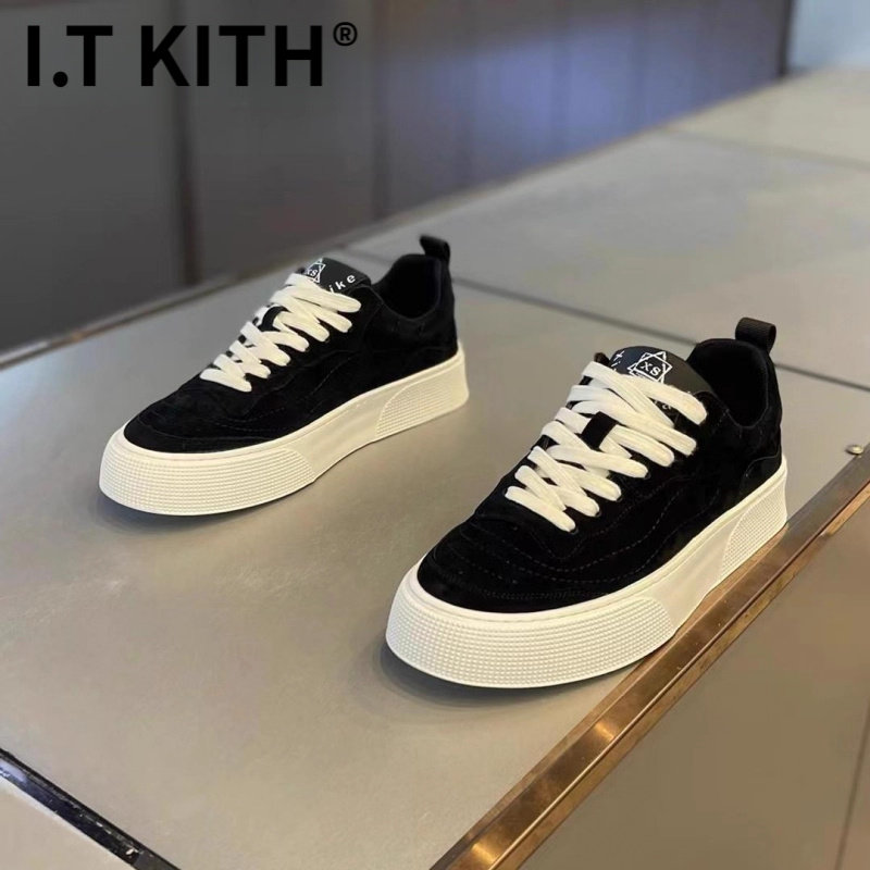 I.T KITH秋冬新款潮牌翻毛滑板鞋韩版潮流时尚休闲鞋个性百搭布