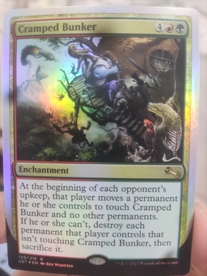 【学府卡牌】万智牌 MTG Cramped Bunker 英文闪 鸡飞3 Unstable3