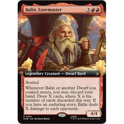 万智牌 博学矮人巴林 Balin, Loremaster 扩画 闪 霍比特HOB