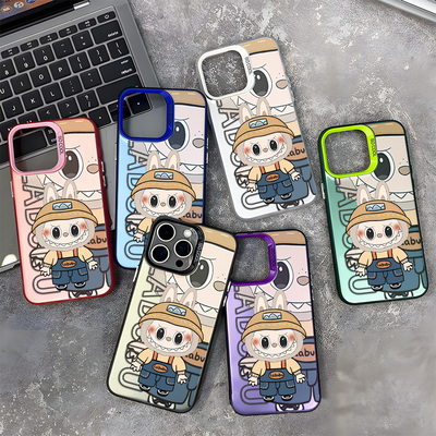 拉布布适用苹果17手机壳iPhone17promax潮款17Air男16女16Pro磨砂15 plus新款14防摔13可爱12/11/xsmax硬壳xr