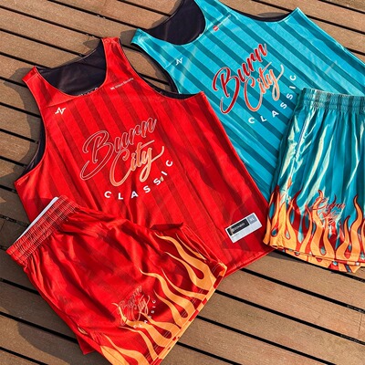 ZONEiD双层双面数码印篮球服套装