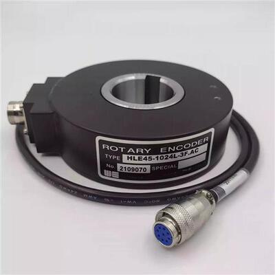 日本渡边HLE45空心轴行车塔吊电机编码器1024L-600L-2048D-3F.AC