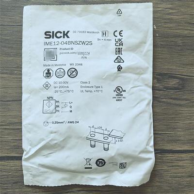全新原装正品 SICK西克 IME12-04BNSZW2S 接近开关 1040774 现货