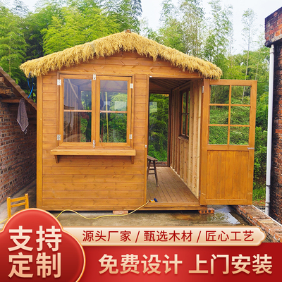 户外防腐木屋庭院网红休闲