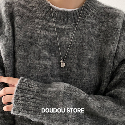 DOUDOUSTORE时尚精致项链法式锁骨链百搭高级感珍珠女长款小项链