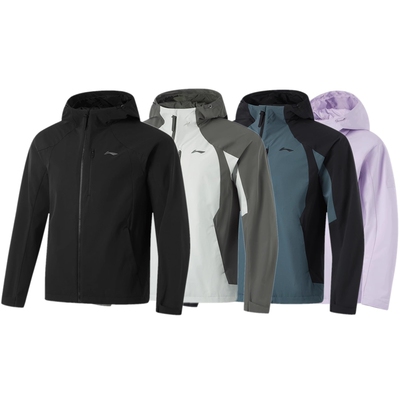 李宁三合一运动风衣男女2024冬季加绒防风外套AWBU009/010/031LL