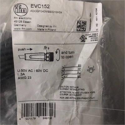 询价IFM易福门M12连接线EVC152; EVT005库存